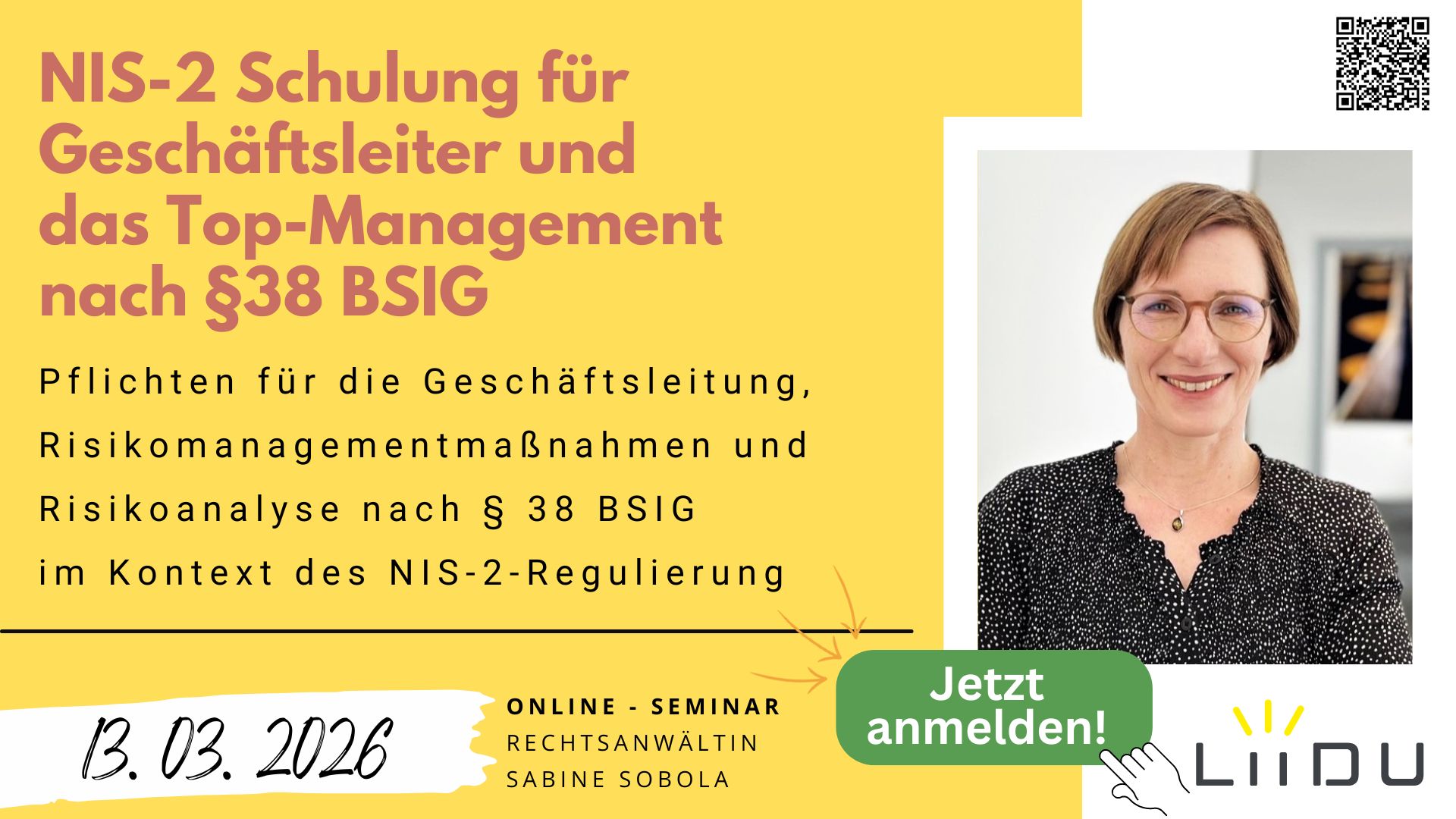 NIS-2 Schulung für Geschäftsleiter und das Top-Management nach §38 BSIG ...